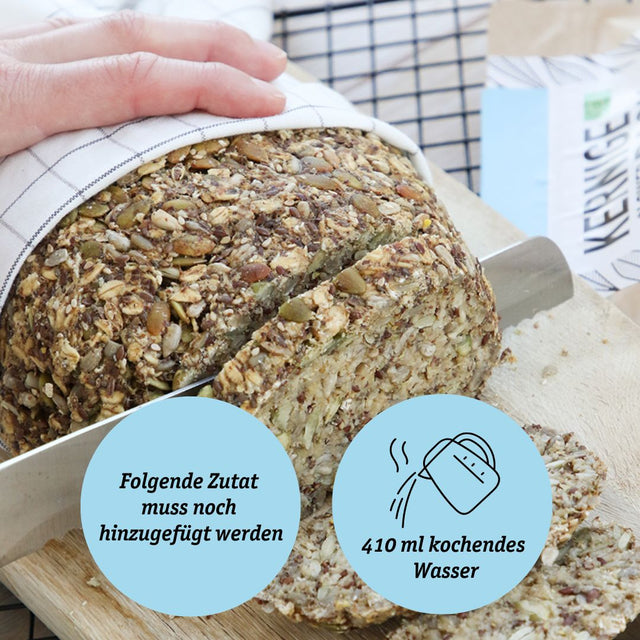 Bio Kernige Lower-Carb* Backmischung – glutenfrei, vegan, eiweiss- und ...